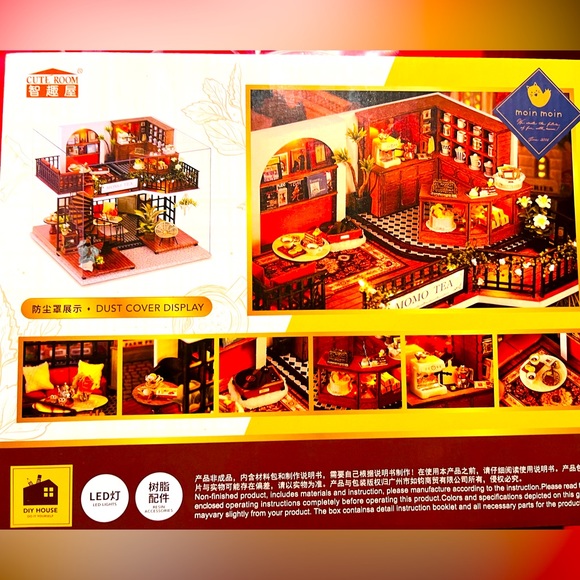 RoWood | Toys | Forest Teashop 3d Diy House Led Music Doll House ...